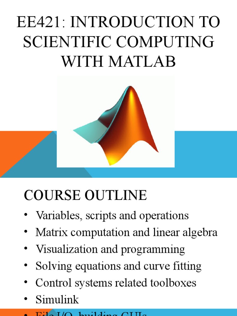 Ee421: Introduction To Scientific Computing With Matlab | PDF | Matlab ... Ee421: Introduction To Scientific Computing With Matlab | PDF | Matlab ...