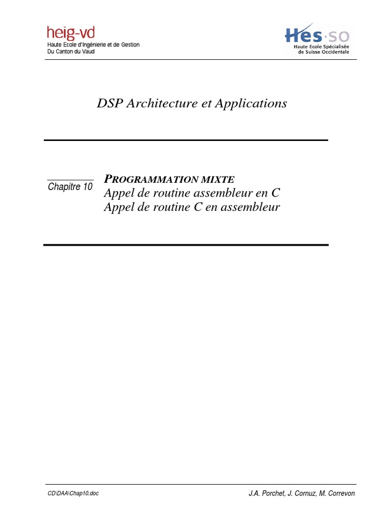 Programmation Mixte | PDF | Assembleur | C