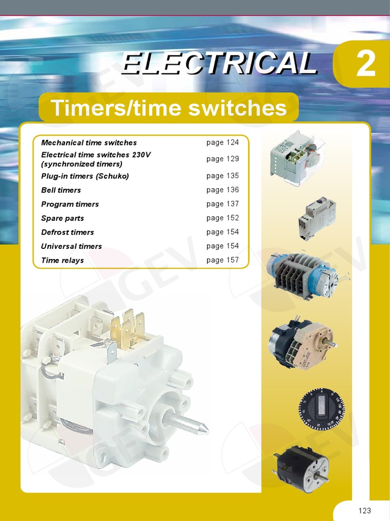 Timers/time Switches: Electrical | PDF | Timer | Equipment