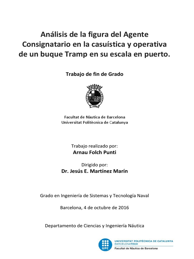 TFG - Análisis de La Figura Del Agente Consignatario en La Casuística y ...