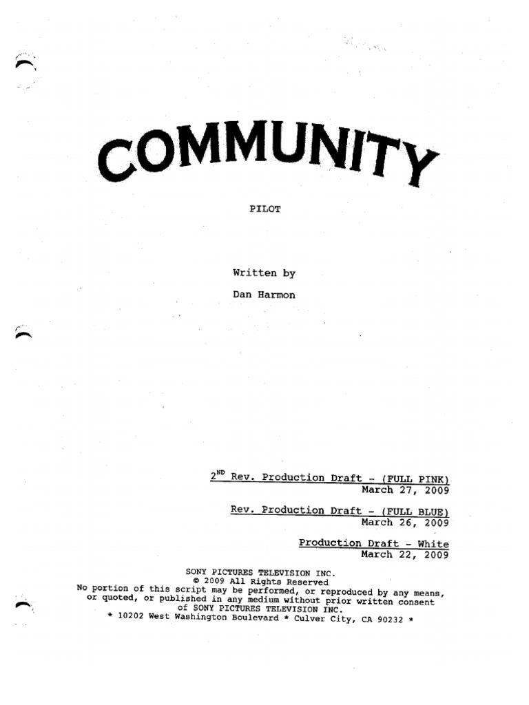 Community Pilot Script | PDF