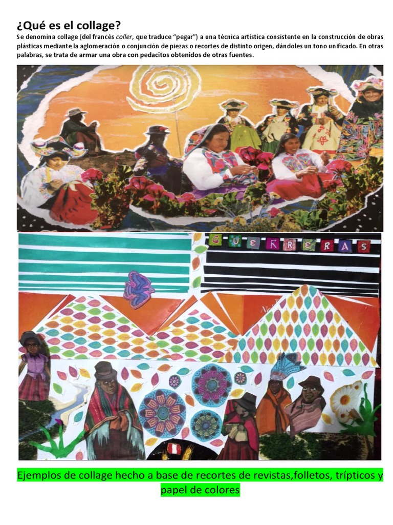 Qué Es El Collage | PDF | Arte | Estilo de vida