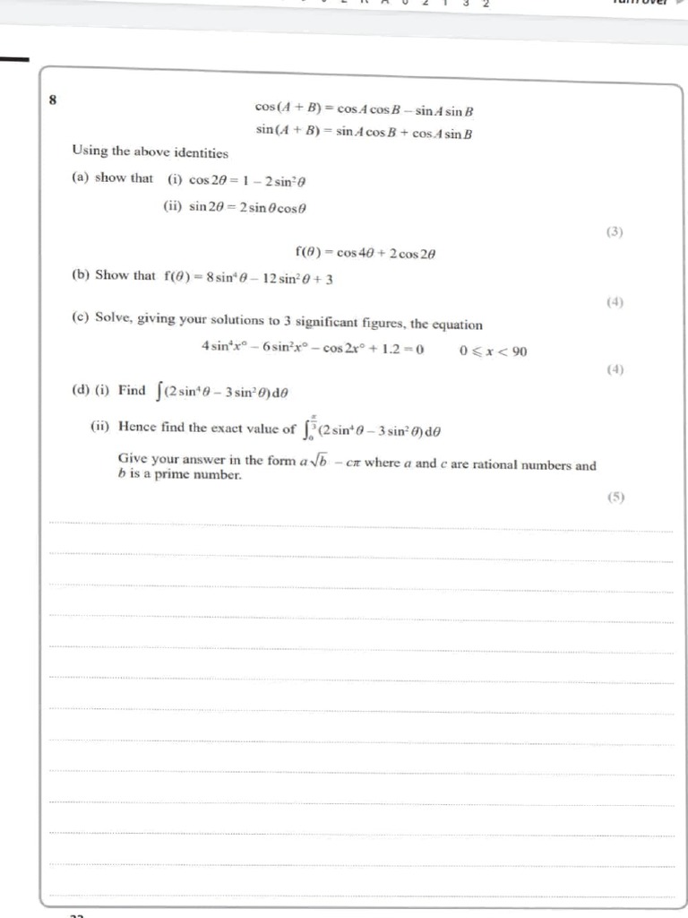 Trigonometry (Pure Maths) | PDF | Trigonometric Functions | Sine