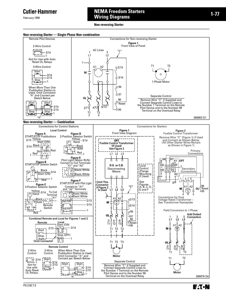 Cuttler Hammer Wiring-Diagrams | PDF | Relay | Switch