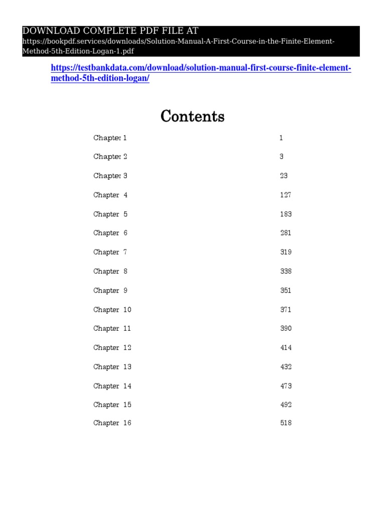 Solution Manual A First Course in The Fi | PDF Solution Manual A First Course in The Fi | PDF