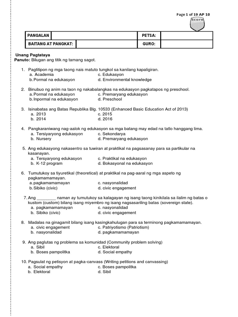 Module 4 G10 Ap | PDF