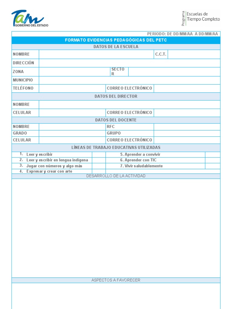 Formato de Petc | PDF