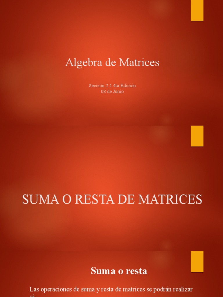 Algebra de Matrices | PDF | Matriz (Matemáticas) | Álgebra lineal