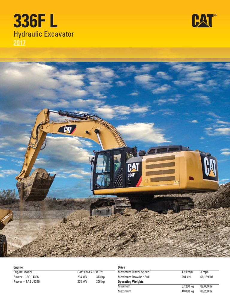 Cat 336FL Excavator | PDF | Horsepower | Engines