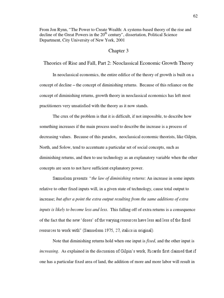 Neoclassical Growth Theory | Download Free PDF | Production Function ...