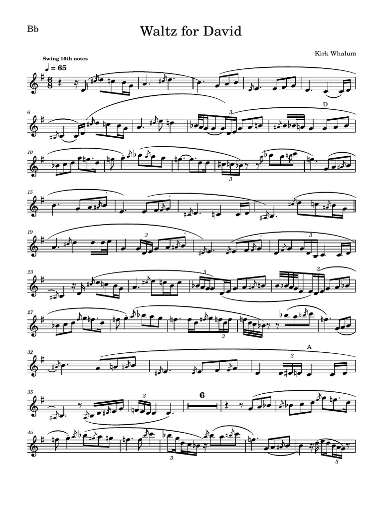 Waltz For David BB | PDF