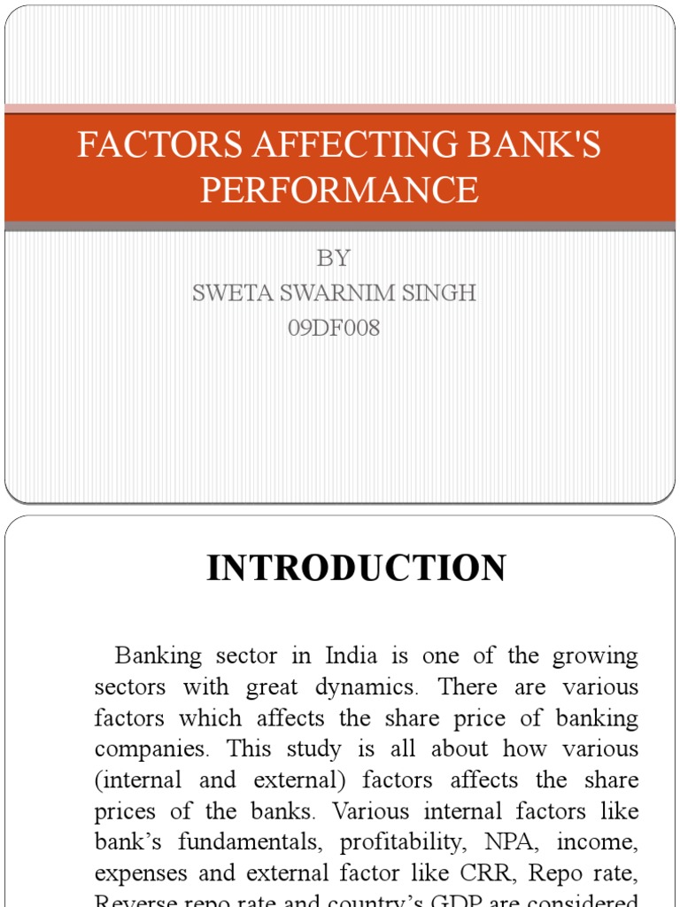 Factors Influencing Bank Performance | PDF | Banks | Reserve Bank Of India