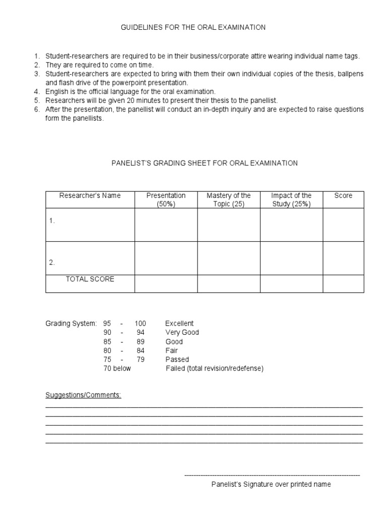 Criteria For Title Defense | PDF