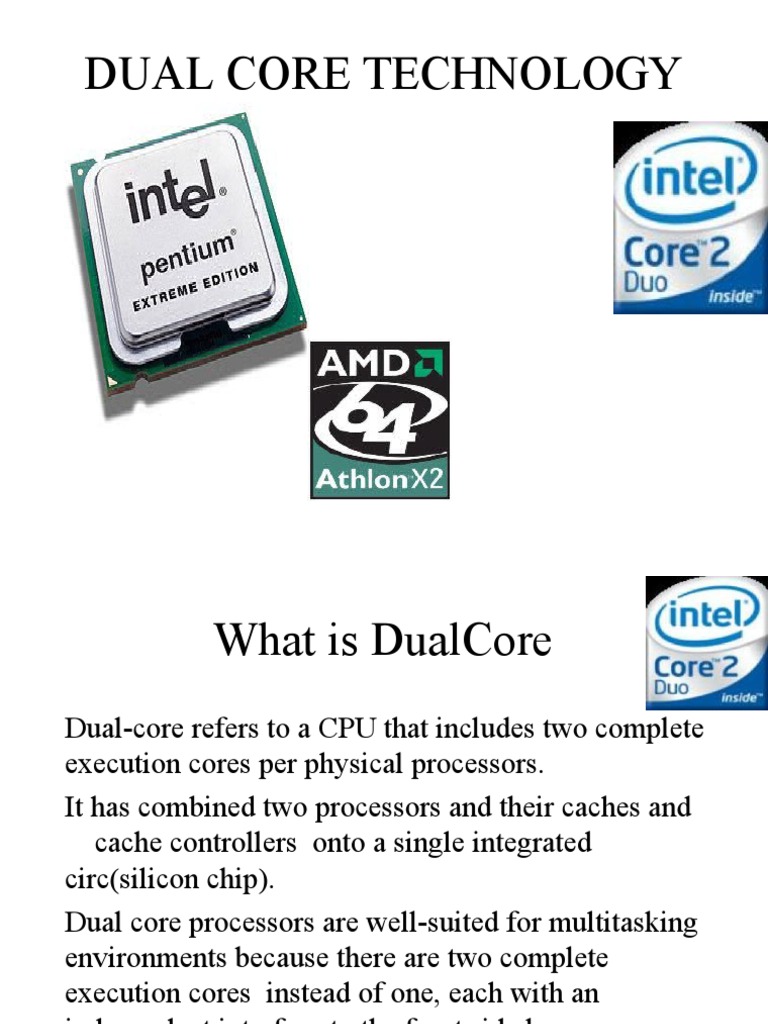 Dual Core Pdf Multi Core Processor Central Processing Unit
