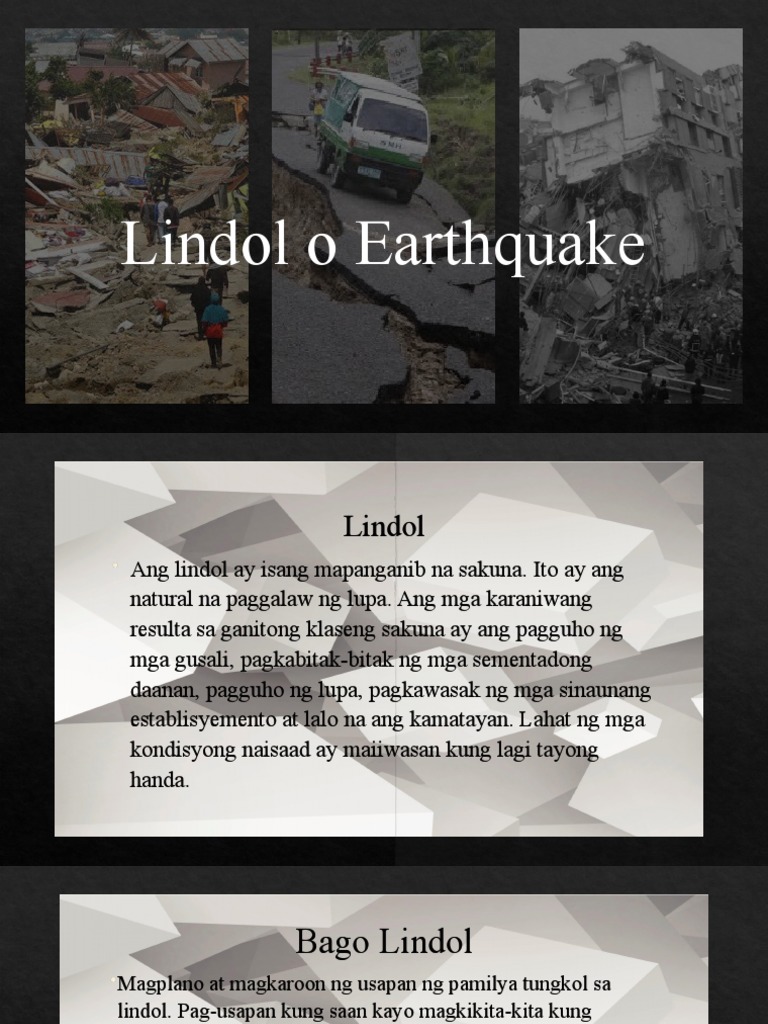 Lindol o Earthquake | PDF