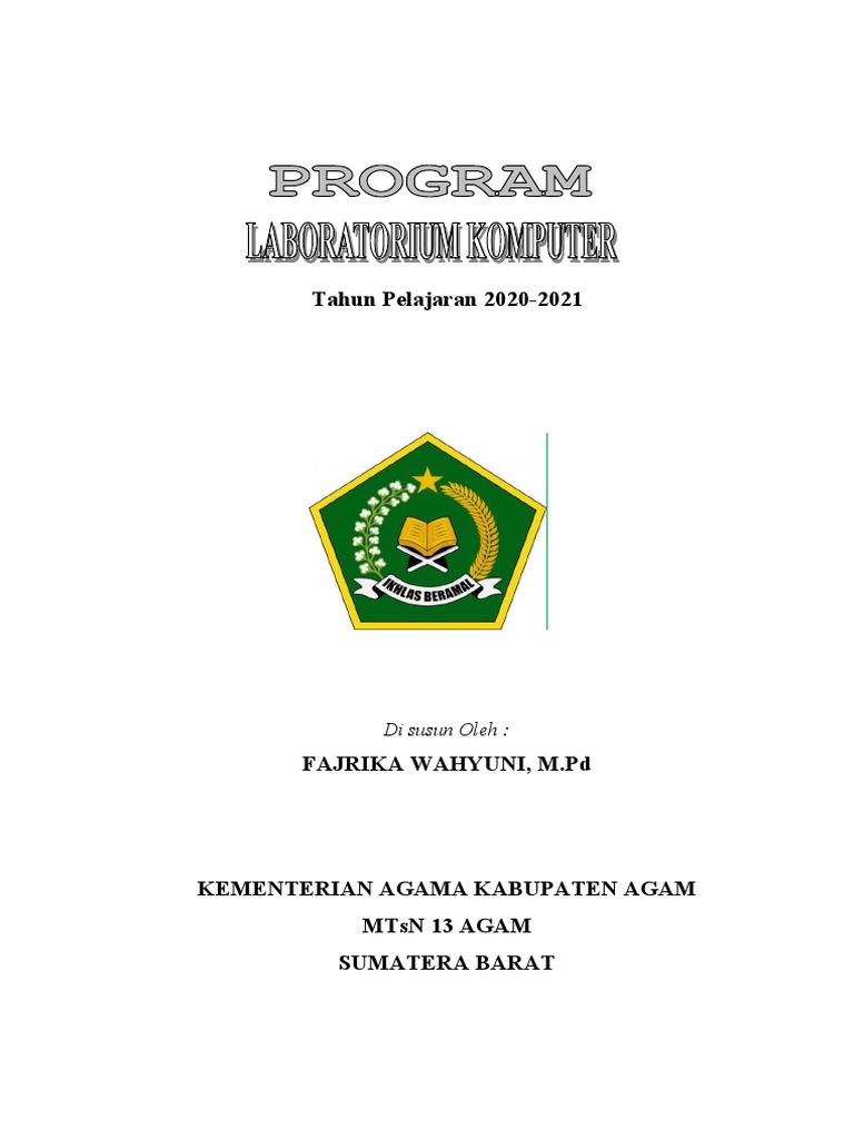 Program Lab Komputer MTsN 13 Agam 2020-2021 | PDF