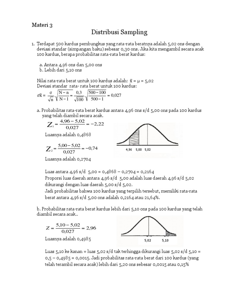 Distribusi Sampling | PDF