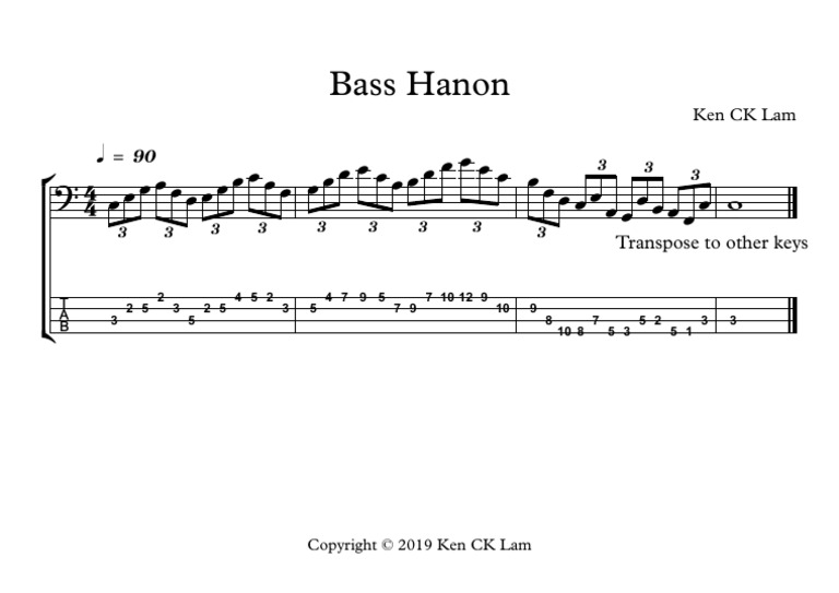 Bass Hanon | PDF