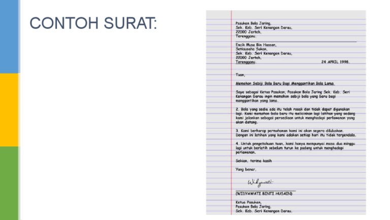 Contoh Surat Rasmi | PDF