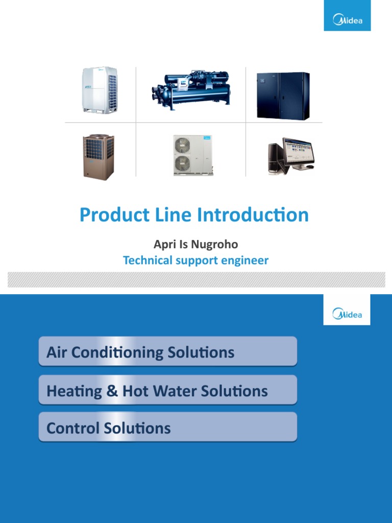 Midea CAC Product Line Introduction 2017 | PDF | Air Conditioning | Physical Quantities