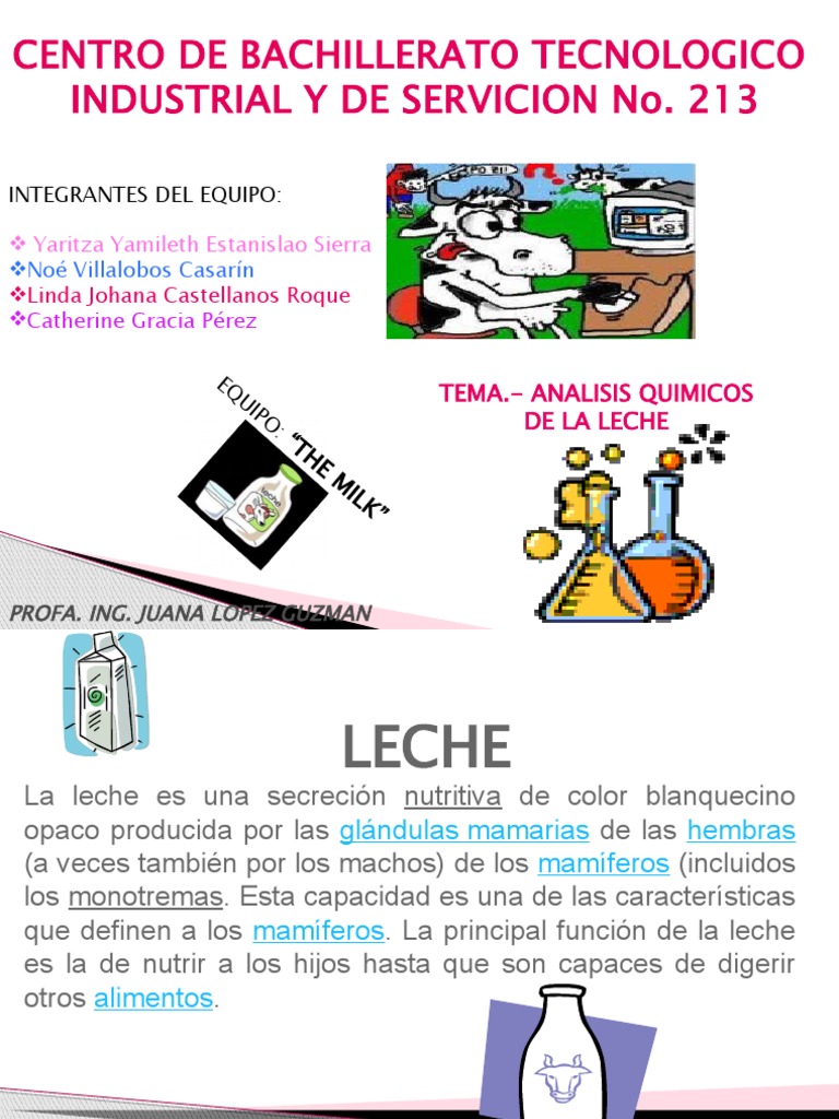 Analisis Quimicos de La Leche | PDF | Leche | Glucosa