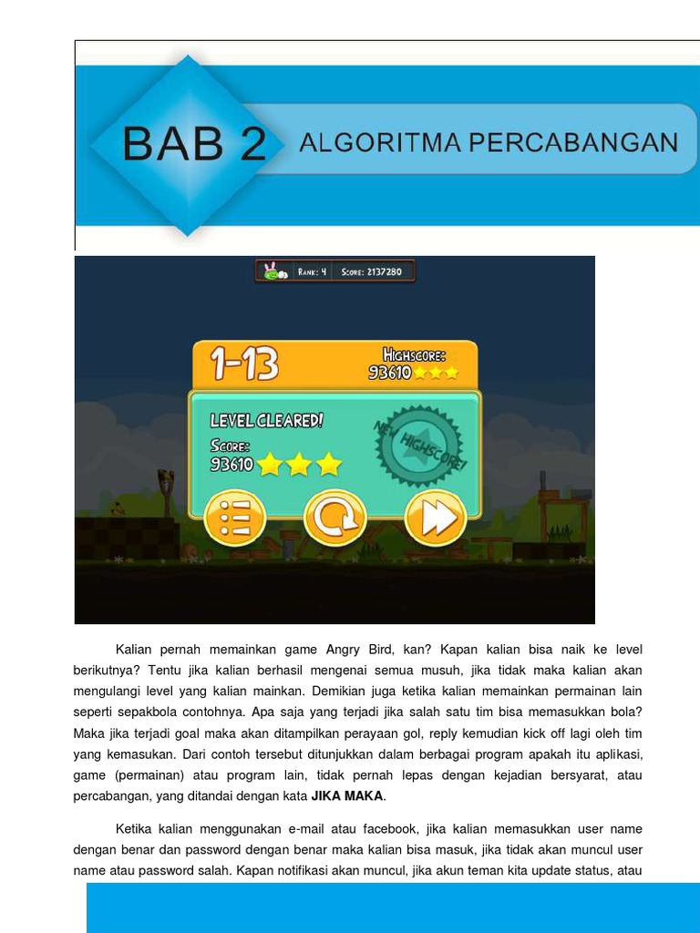 Algoritma Percabangan | PDF