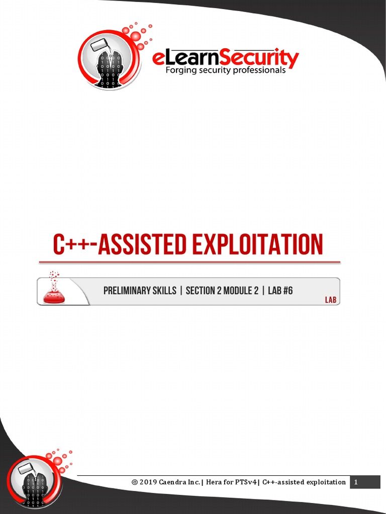 Lab6 - C - Plus - Plus - Assisted - Exploitation | PDF | Port (Computer Networking) | Network Socket