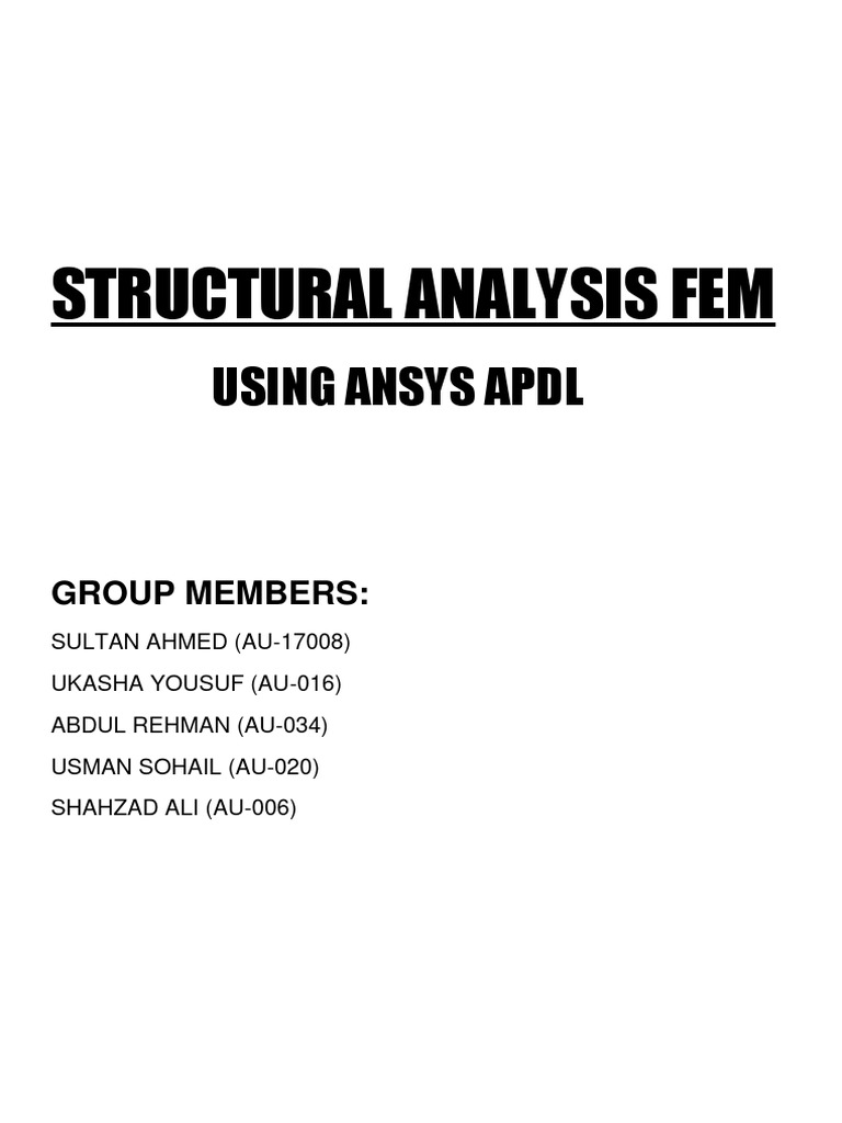 Structural Analysis Fem-Min | PDF