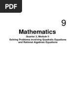 Learning Module: Mathematics Grade 9 Quarter 1 | PDF | Quadratic ...