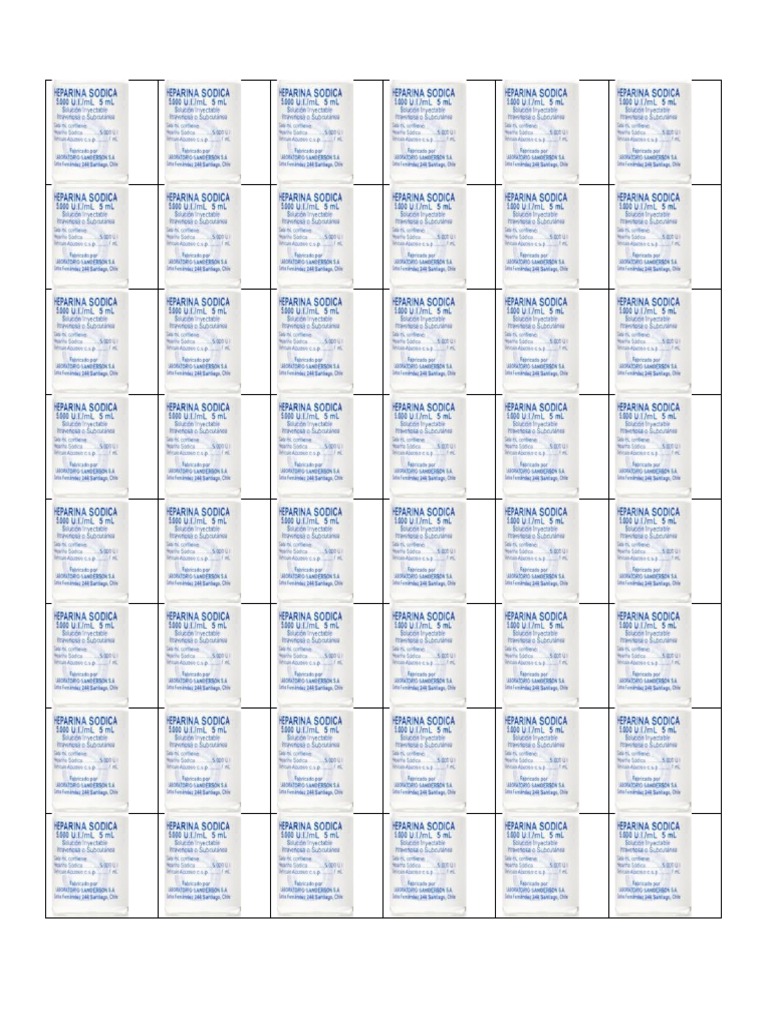 Etiquetas Para Imprimir Medicamentos Pdf