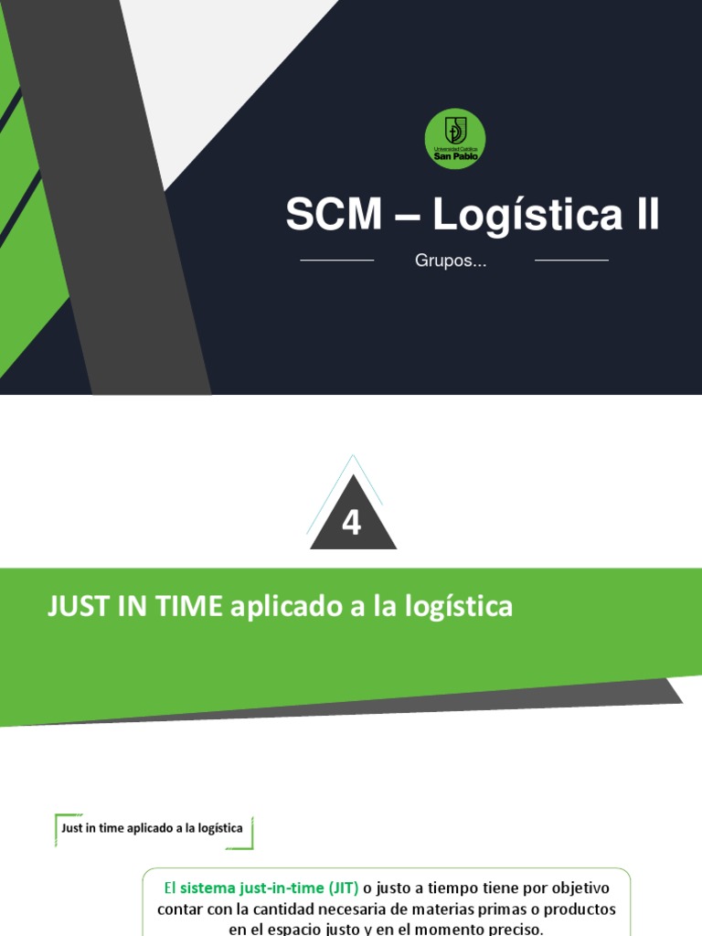 Unidad 4 - JUST in TIME Aplicado A La Logistica | PDF | Lean ...