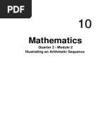 Math10 - q1 - Mod2 Arithmetic Sequence v2.2 | PDF | Numbers | Mathematics