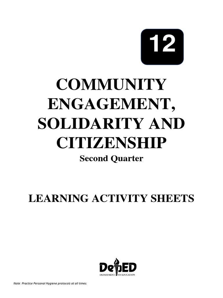 Community Engagement Solidarity and Citizenship - Q2 - Las 1 | PDF ... Community Engagement Solidarity and Citizenship - Q2 - Las 1 | PDF ...