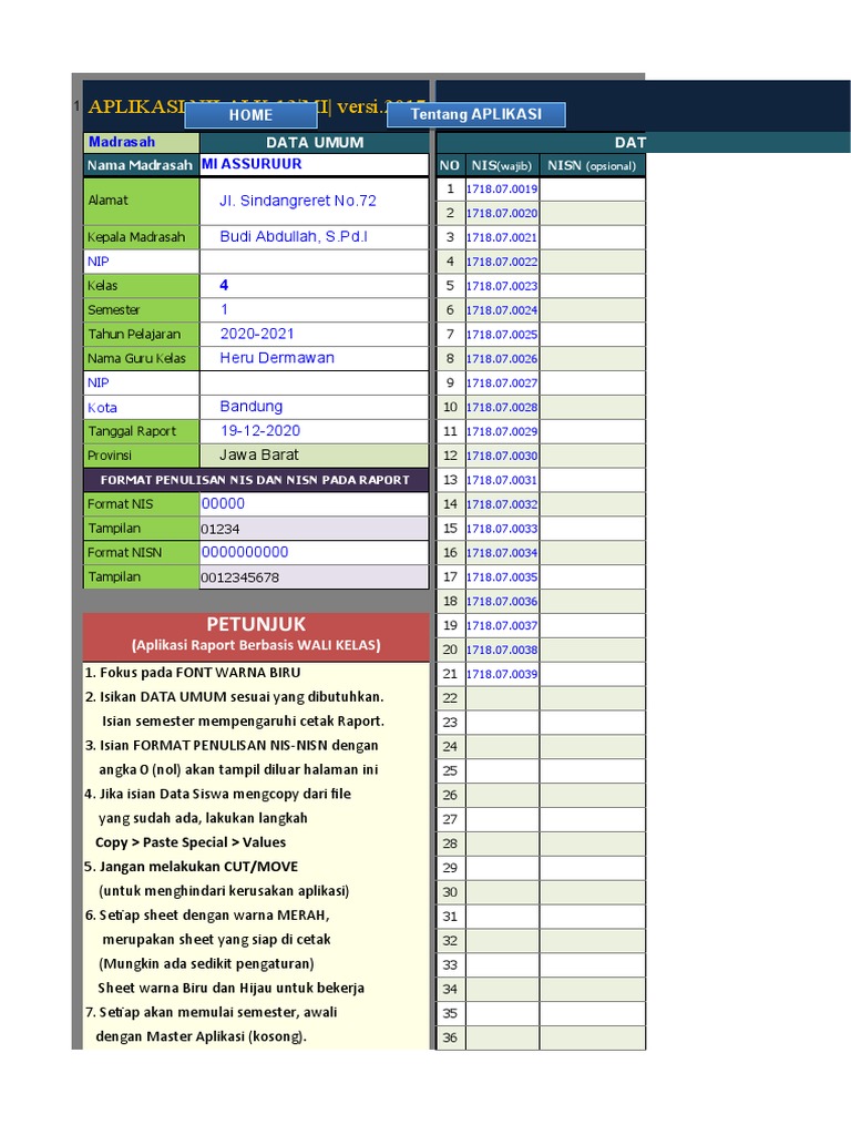 Raport Kelas 4 SMT 1 | PDF