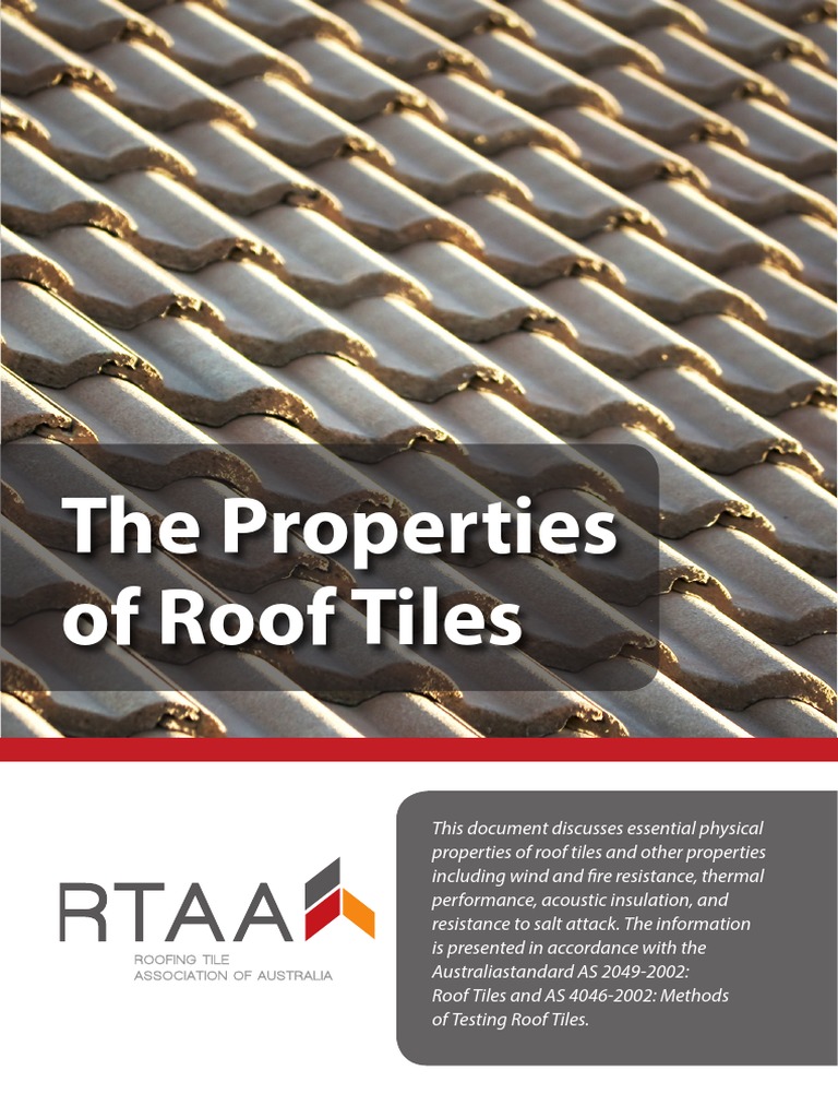 The Properties of Roof Tiles | PDF | Roof | Building Insulation