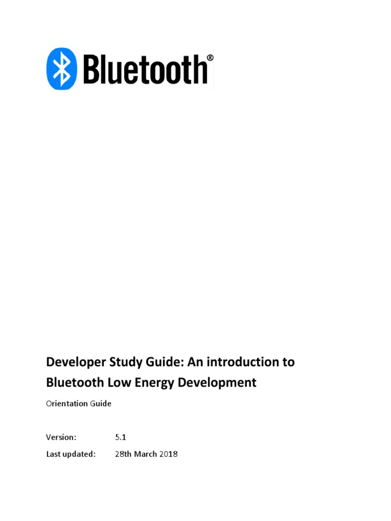 Bluetooth LE Developer Study Guide - 1. START HERE - Orientation Guide ...
