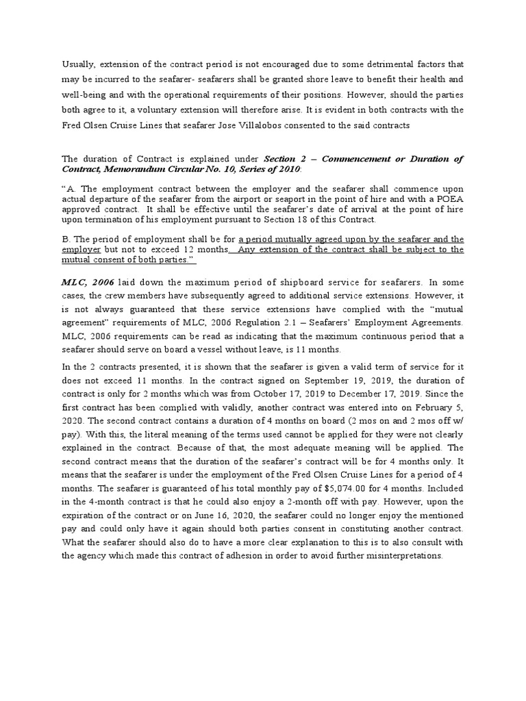 Duration of Contract | PDF | Business Law | Public Law