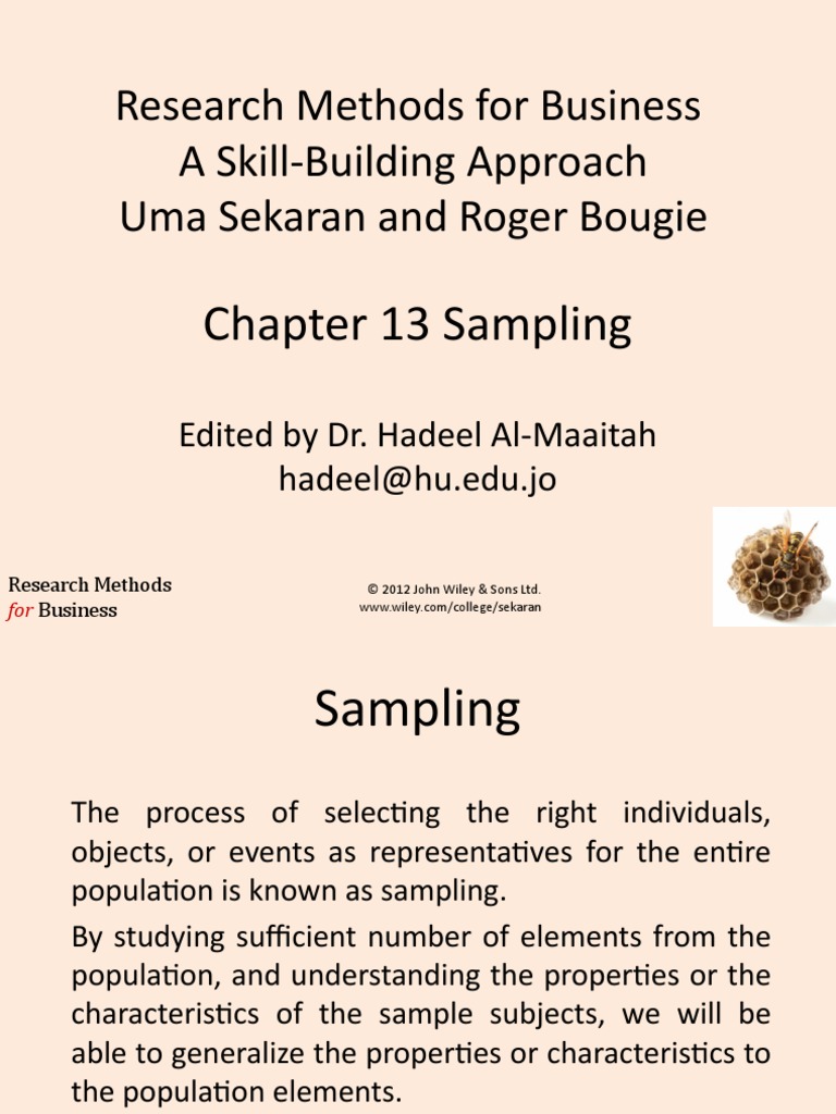 Ch13 Sampling | Download Free PDF | Sampling (Statistics) | Confidence Interval