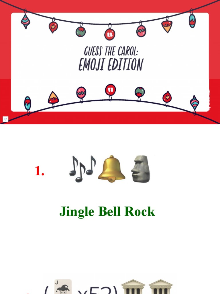 Guess The Carol - Emoji Edition | PDF