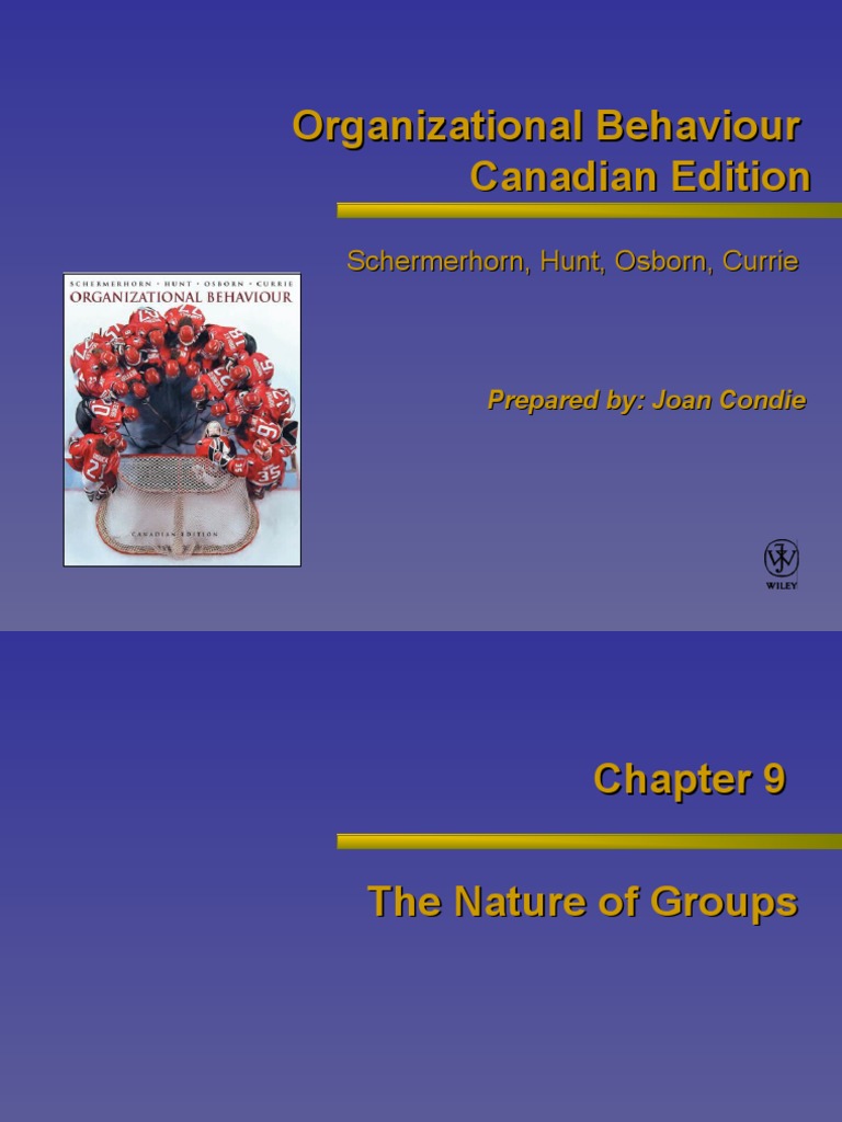 Organizational Behaviour Canadian Edition | PDF | Group Decision Making ...