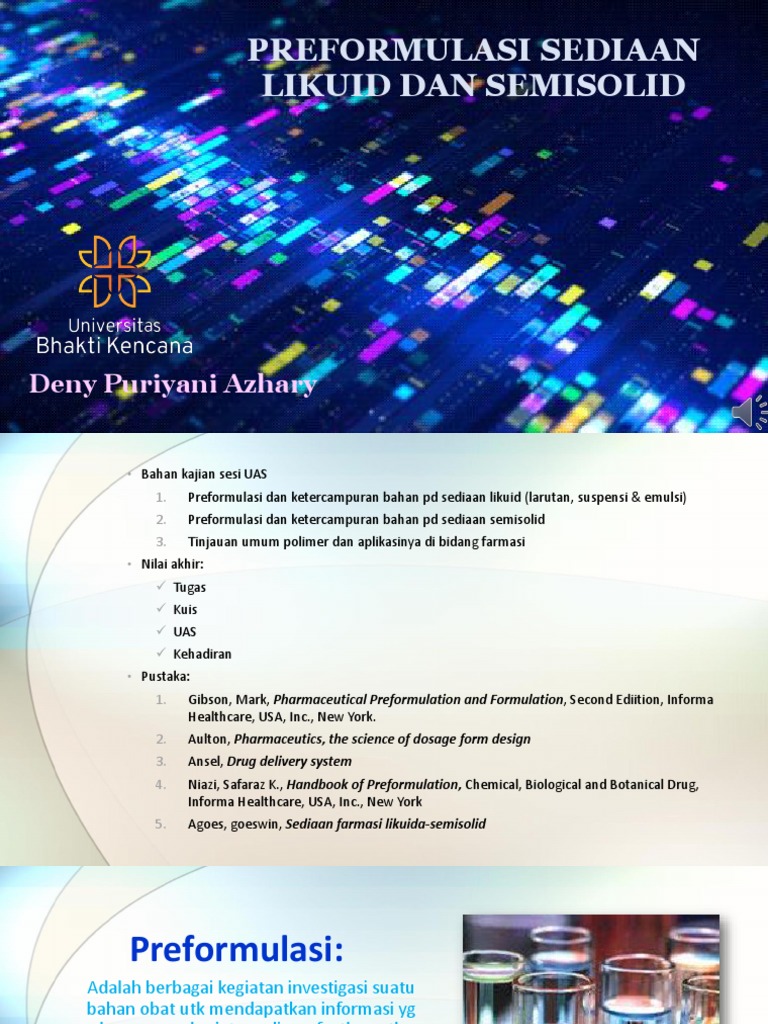 Preformulasi Sediaan Larutan | PDF