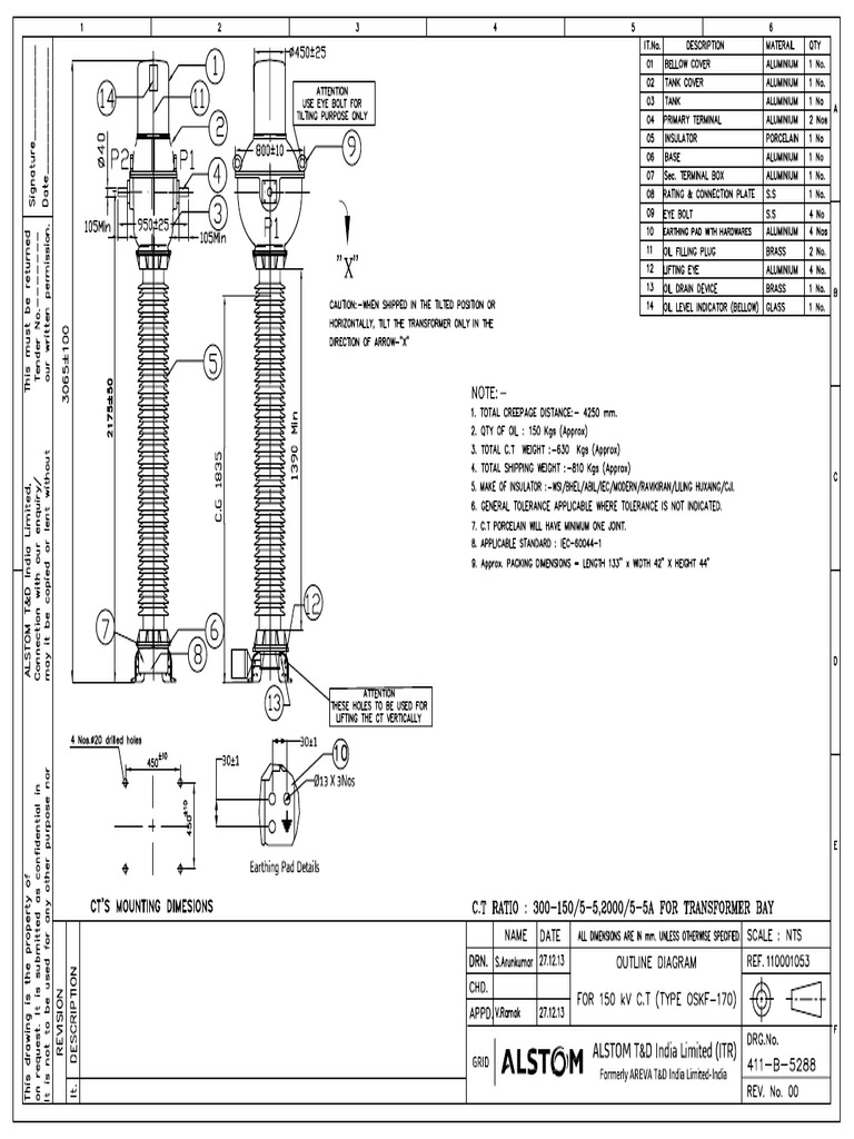 02 - CT Trafo Bay (Drawing) | PDF