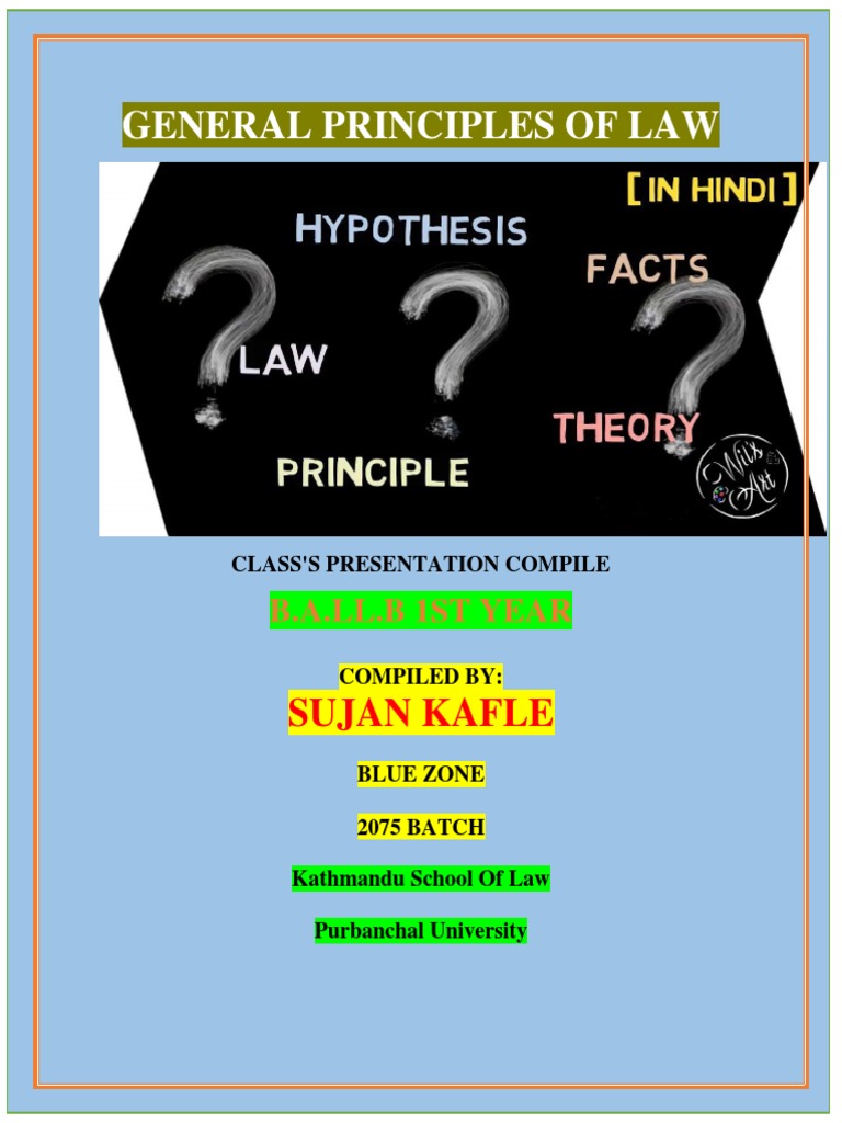 General Principles of Law | PDF | Crime & Violence | Crime Thriller