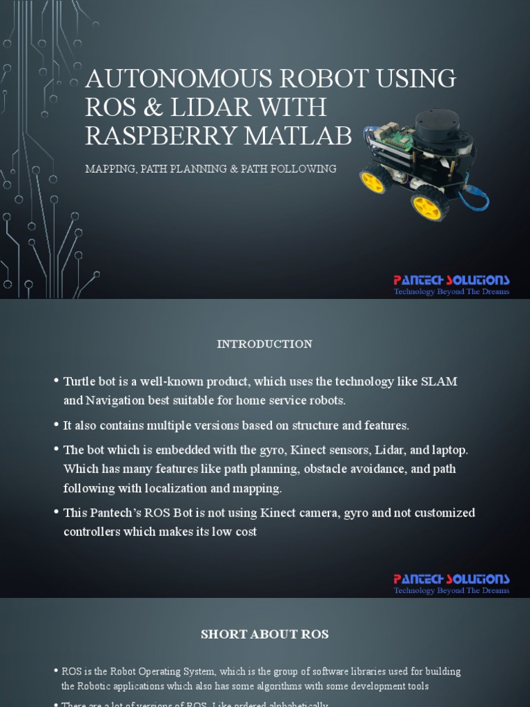 Autonomous Robot Lidar Ros | PDF | Lidar | Computer Science