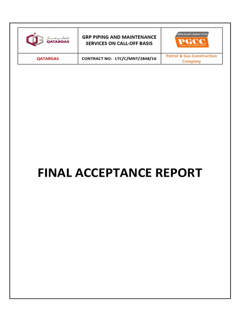 Final Acceptance Report | PDF