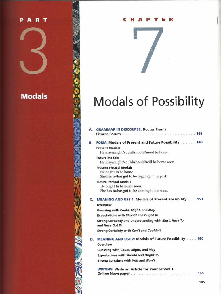 Chapter 7 Modals of Possibility | PDF