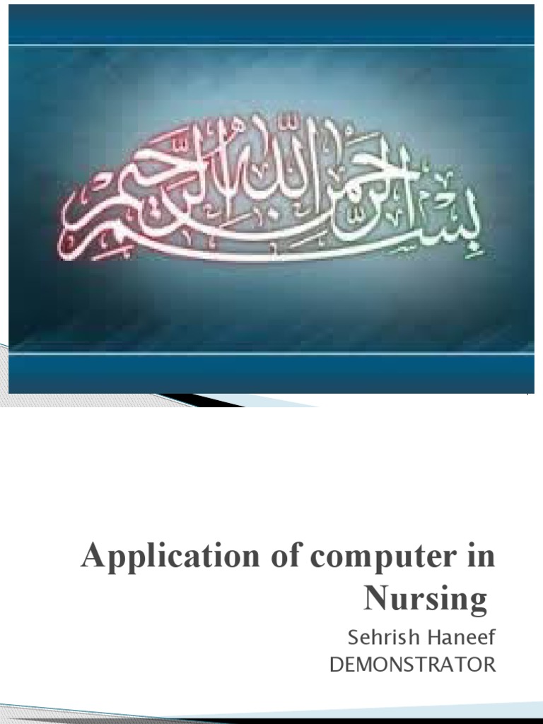 Computer Applications in Nursing | PDF
