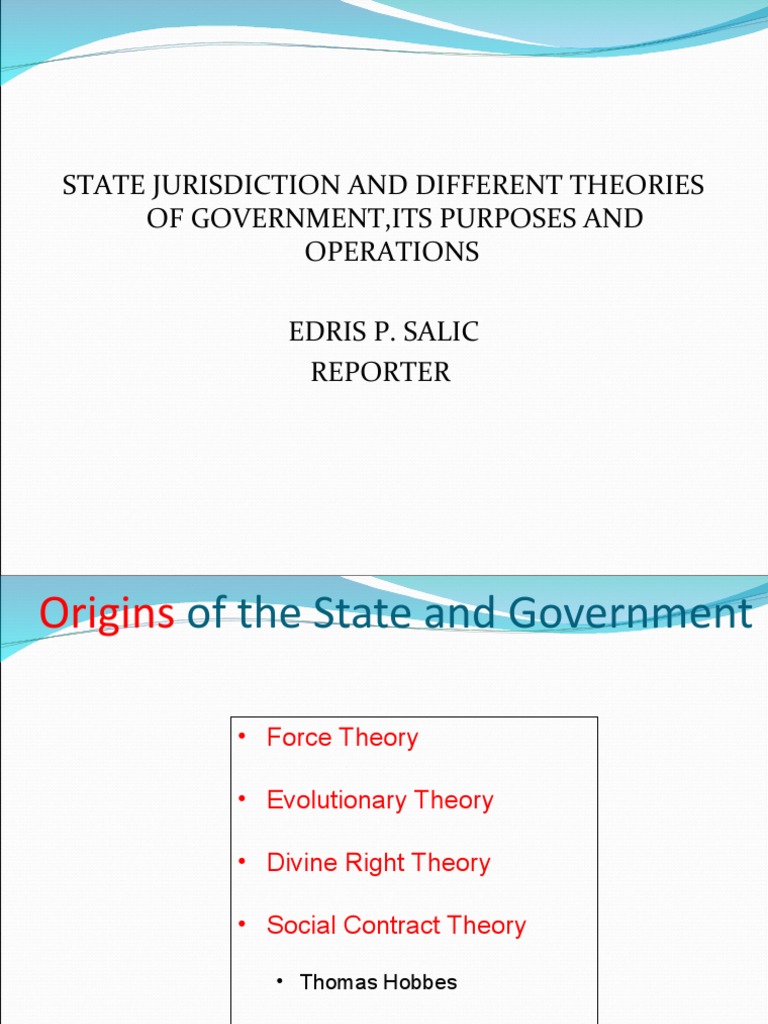 The 4 Theories of Government | PDF | Social Contract | Jurisdiction