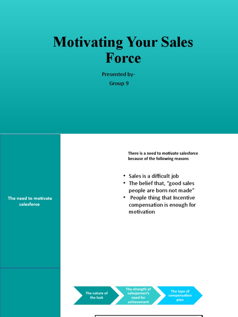 Effective Strategies to Motivate Sales Teams | PDF | Sales | Cognition