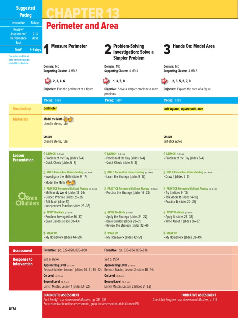 Perimeter and Area: Measure Perimeter Problem-Solving Investigation ...